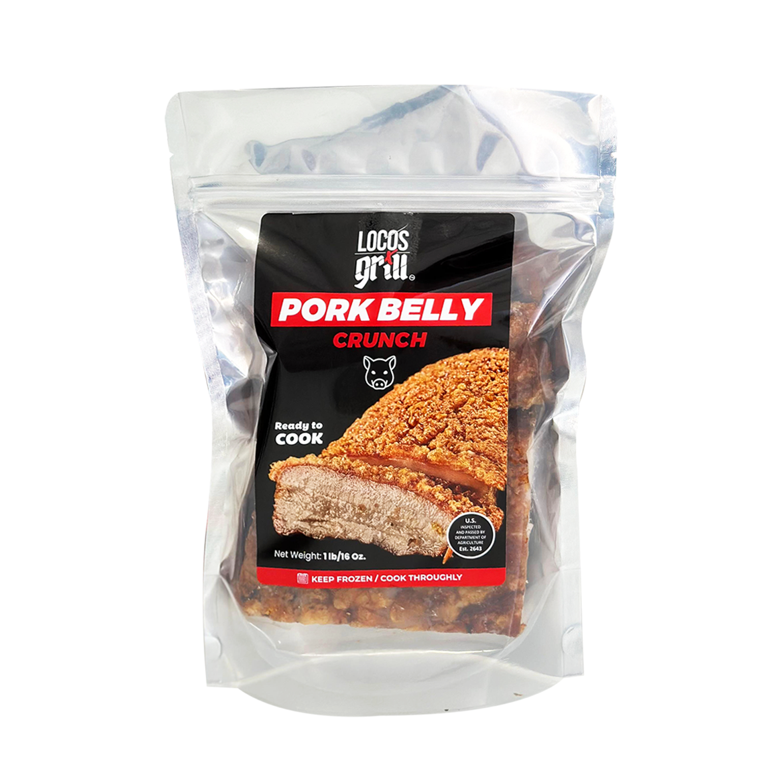 Pork Belly Crunch - 2 x 1 Lb. Pack | Crispy, Ready-to-Cook Pork ...